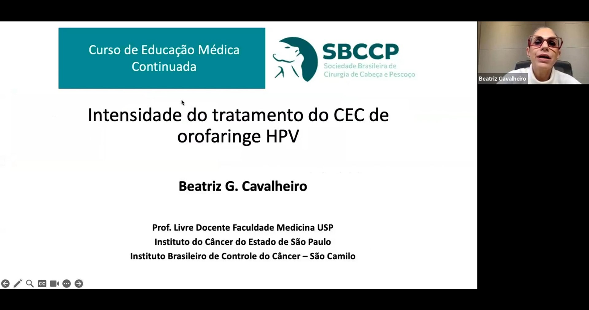 [SBCCP] Intensidade do Tratamento do CEC Orofaringe HPV+ - 2023