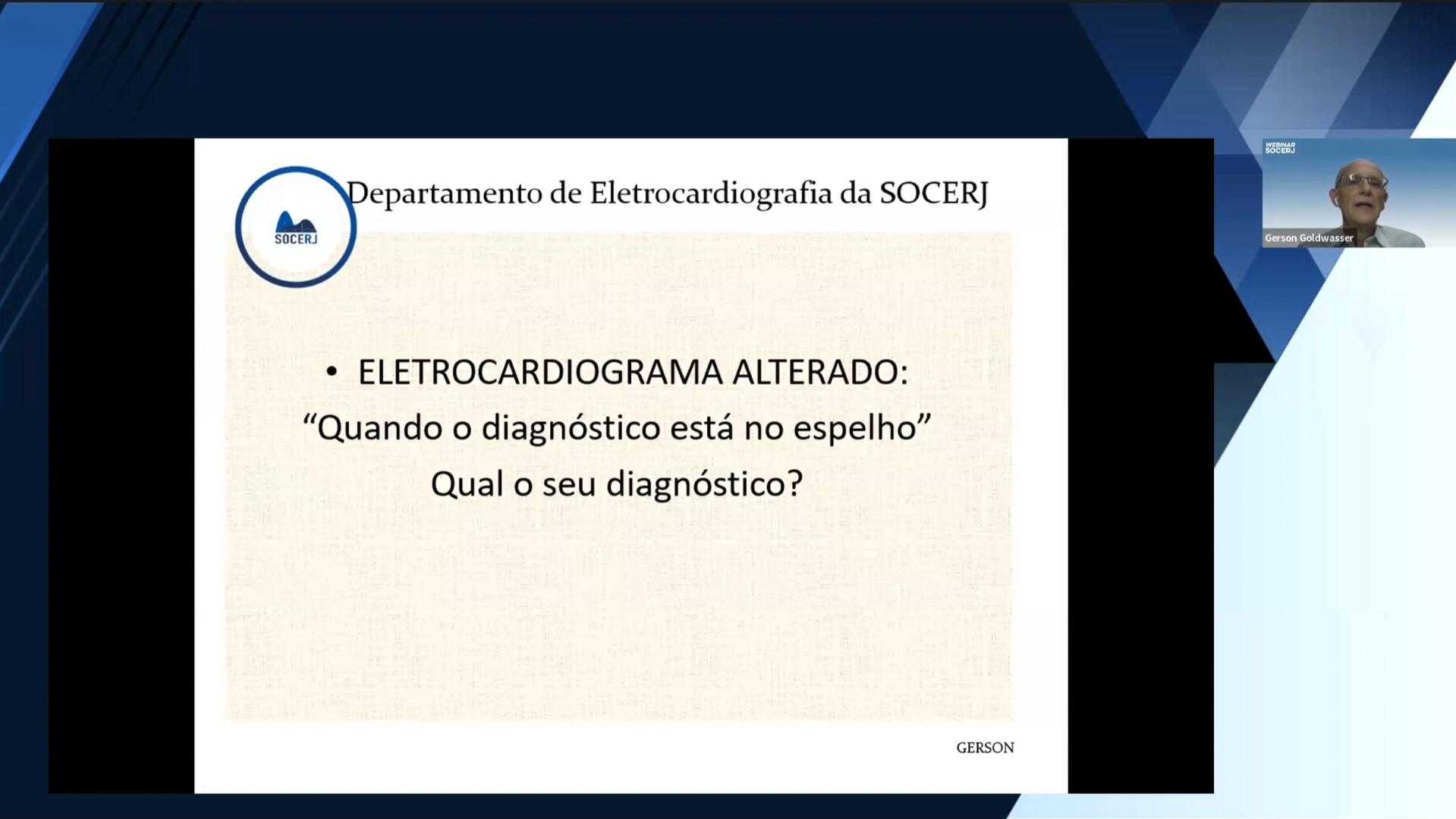 [SOCERJ] Eletrocardiograma alterado: Quando o diagnóstico está no ...