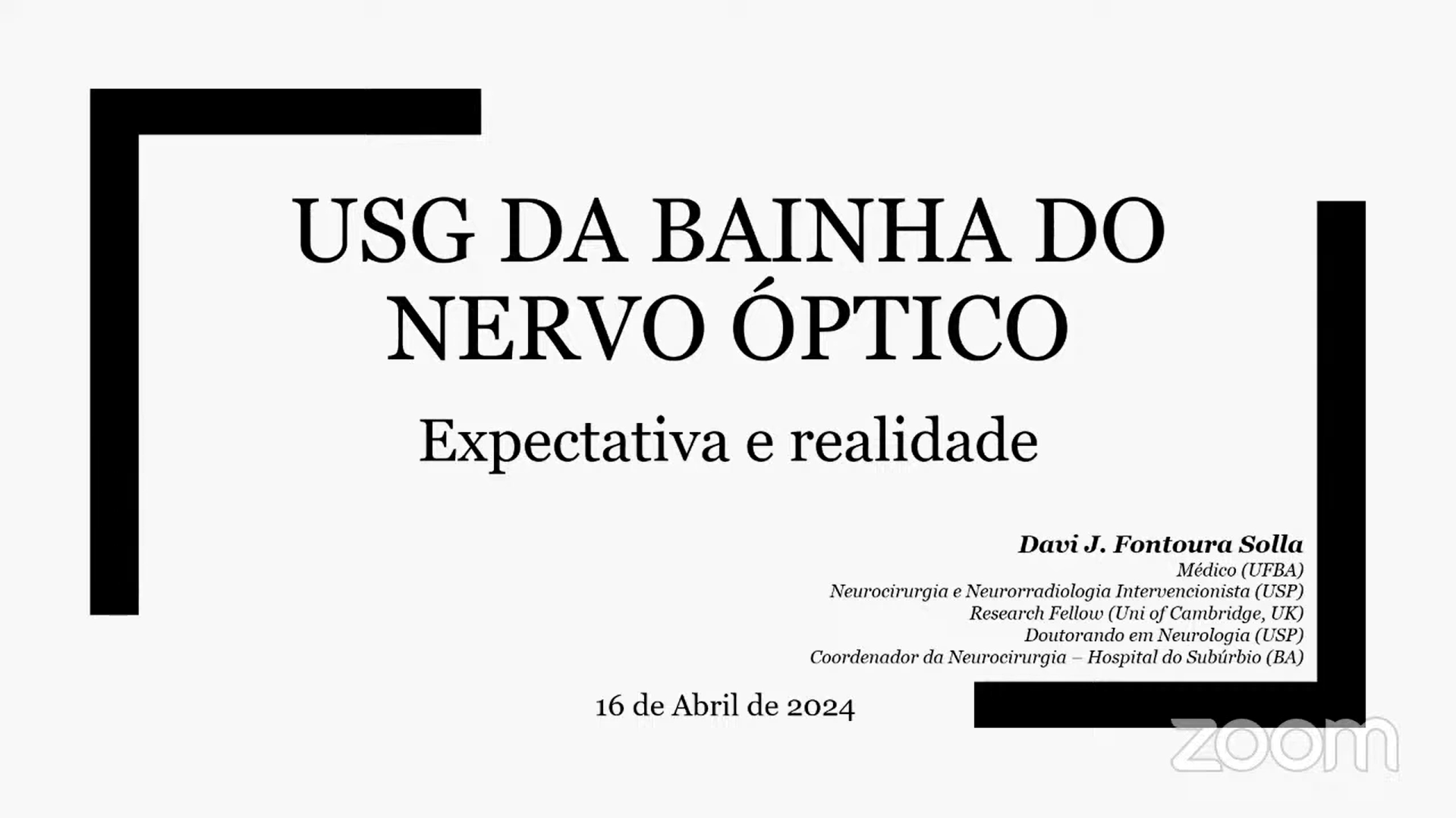[SMNC/NTMG] Avaliação da Bainha do Nervo Óptico na Suspeita de ...